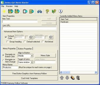 Javascript Menu Master Download With Javascript Menu Master You Can Create Menus For Your Web