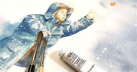 Winter Watercolor Scene A Step By Step Tutorial Watercolor Affair