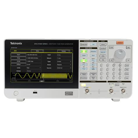 Tektronix Afg31101 Arbitrary Function Generator 1ch 100mhz Rapid Electronics