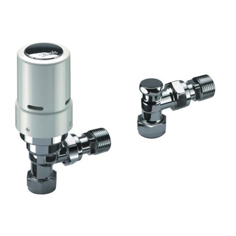 Danfoss Randall Ras D2 White And Chrome Trv Angled Heating Controls Online