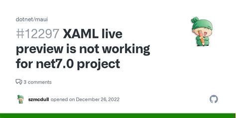 Xaml Live Preview Is Not Working For Net70 Project · Issue 12297