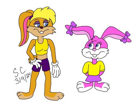 Lola And Babs Bunny By Potoroogirl95 On Deviantart