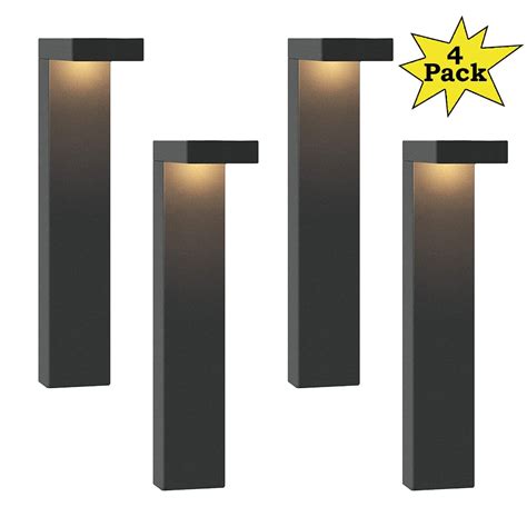 4 Pack Of Modern Led Path Lights Durable Walk Way Lights