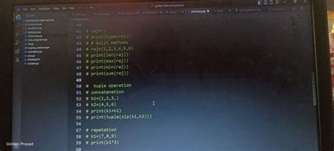 Bangaru Prasad On Linkedin Task 16 Practiced Tuple And Dictionary Task