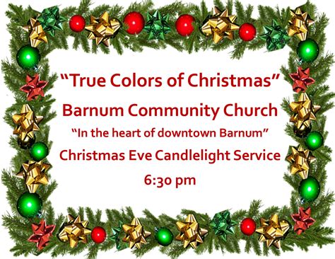 Christmas Barnum Community United Methodist Church