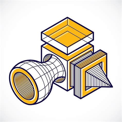 Premium Vector 3d Design Abstract Vector Dimensional Cube Shape