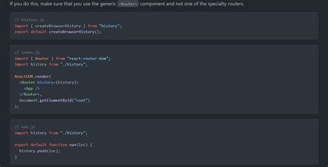 Bug V6 Doc How Do I Access The History Object Outside Of Components · Issue 8556 · Remix
