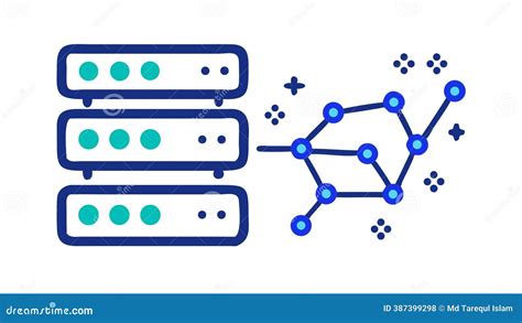 Distributed Computing And Data Distribution Service Concept 3d