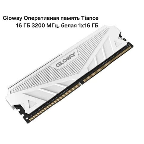 Модуль оперативной памяти Gloway 16 ГБ Ddr4 Pc25600 3200 Mhz Cl 18 1x16gb купить C доставкой