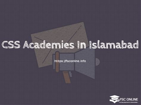 Best CSS Exam Preparation Academies In Islamabad