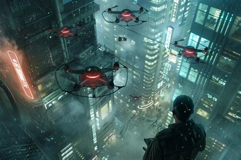 write a scene where a detective uses advanced surv generative ai