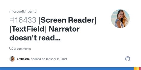 Screen Reader TextField Narrator Doesn T Read ErrorMessage In Scan
