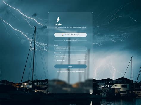 Design Glass Morphism Login Screen On Behance