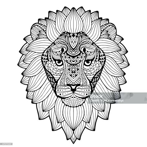 사자 흰색 배경에 사자의 머리의 스케치 그래픽 초상화 벡터 블랙 과 화이트 킹 라이온 일러스트 사자에 대한 스톡 벡터 아트 및
