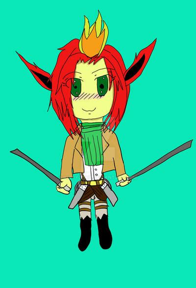 Fenix Pyro Chibi Colored By Kittygoku On Deviantart