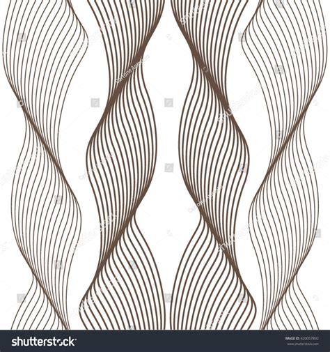 Linear Grid Pattern Wave Seamless Vector Stock Vector Royalty Free Shutterstock