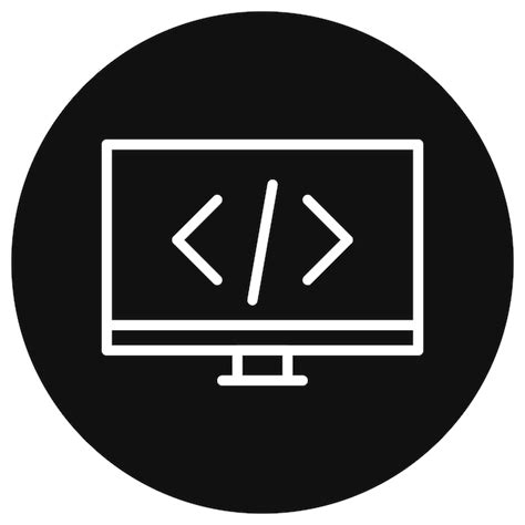 Premium Vector Laptop Coding Vector Illustration