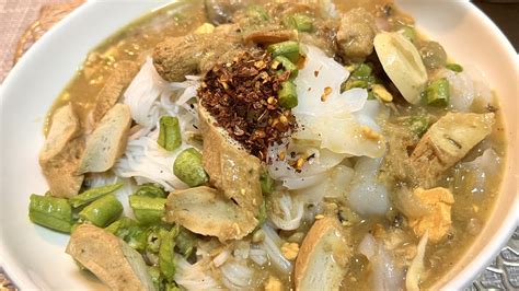 မုန်ဟင်းခါးပြစ်ပြစ်ချက်ကြမယ် Mohinga Burmeses Style Youtube