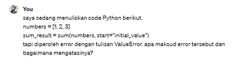 Cara Pakai AI ChatGPT Untuk Paham Error Python