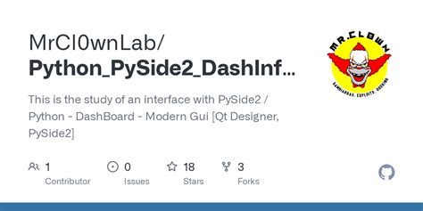 GitHub MrCl0wnLab Python PySide2 DashInfosecGreen This Is The Study Of An Interface With