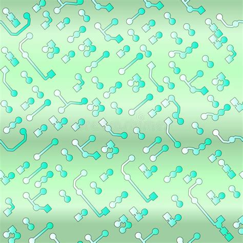 Seamless Background In Pcb Style Stock Vector Illustration Of
