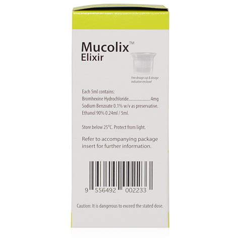 Mucolix Elixir 90ml Woods Pharmacy Mucolix Elixir 90ml Woods Pharmacy