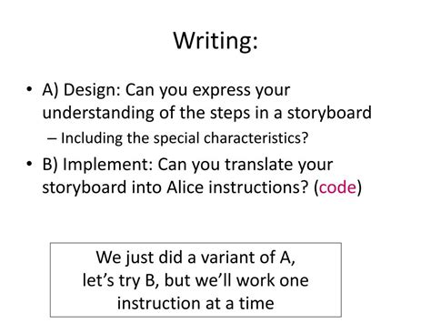 Ppt Telling A Story Using The Alice Programming Language Powerpoint Presentation Id1958155