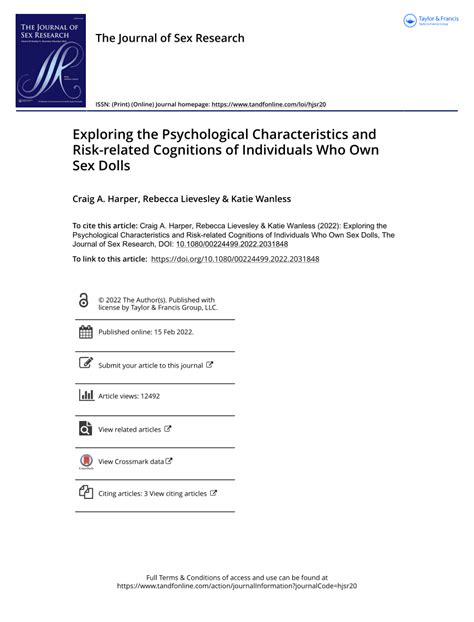 Pdf Exploring The Psychological Characteristics And Risk Related