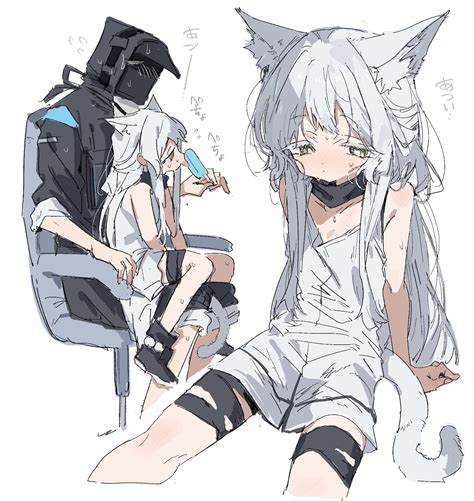 Doctor And Rosmontis Arknights Drawn By Na Tarapisu Danbooru