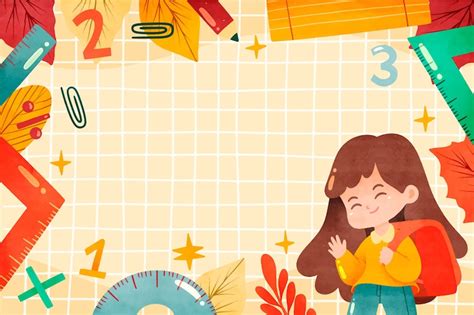 Cute Math Backgrounds Wallpaper Education Drawing Cute Style