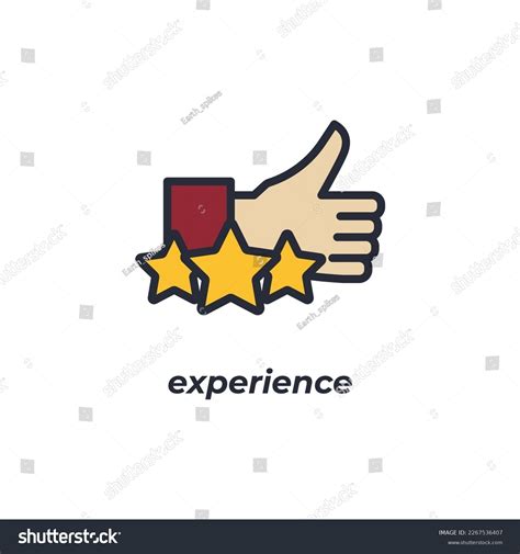 Vector Sign Experience Symbol Isolated On Stock Vector Royalty Free