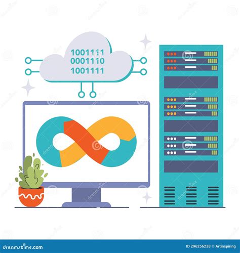 Devops Software Development Methodology Stock Illustration