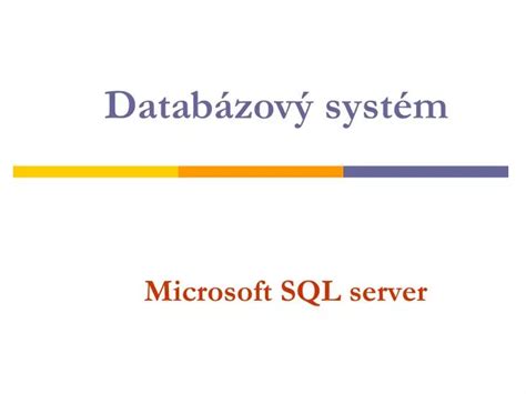 Ppt Microsoft Sql Server Powerpoint Presentation Free Download Id