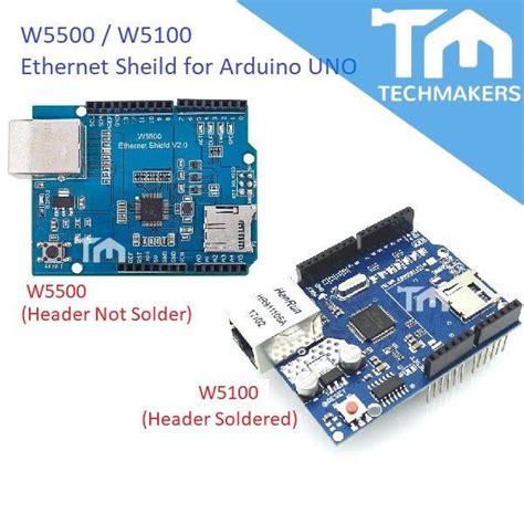 Arduino Ethernet Shield W5100w5500 With Micro Sd Card Slot 5100 5500 Uno Network Networking