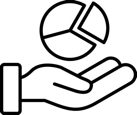 Pie Chart Outline Icon Vector Art At Vecteezy