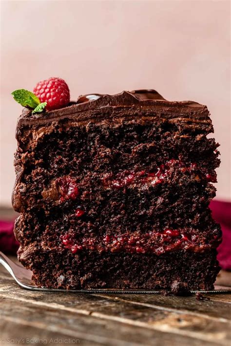 Theres So Much To Love About This Ultra Rich Chocolate Raspberry Cake Layers Of Moist