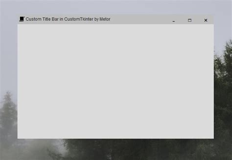 The Custom Title Bar In Customtkinter From Metor Coder Social