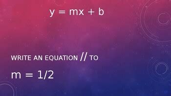 Writing Equations Of Parallel And Perpendicular Lines Simple QUICK PLAY
