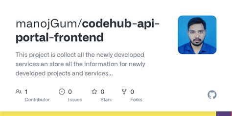 Github Manojgumcodehub Api Portal Frontend This Project Is Collect