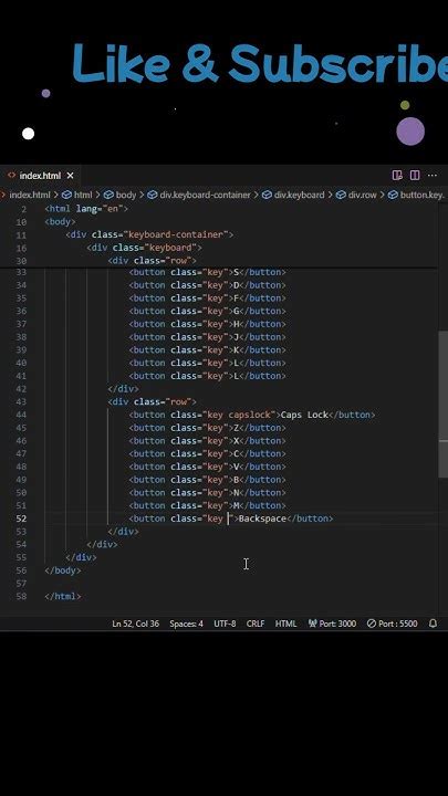Virtual Keyboard Using Html Css And Javascript Coding Keyboard