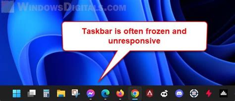Taskbar Is Frozen And Unresponsive In Windows 11 R Windows10howto