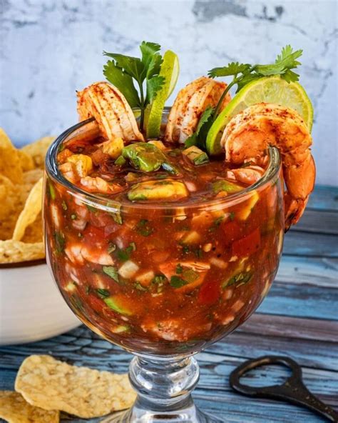 Authentic Mexican Shrimp Cocktail Recipe Coctel De Camarones