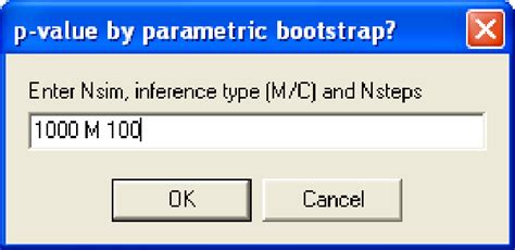 112 Information On Parametric Bootstrapping During Analyses Of Download Scientific Diagram