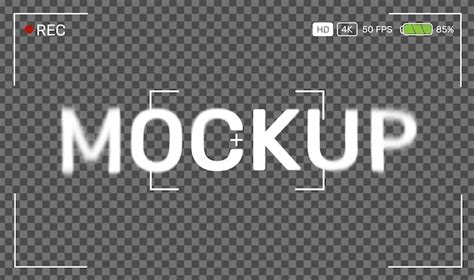 카메라 뷰파인더 프레임 모형 프리미엄 Psd 파일