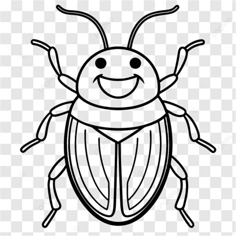 Common Beetle Bug Speaks Colorful Isolated Vector Common Beetle Bug