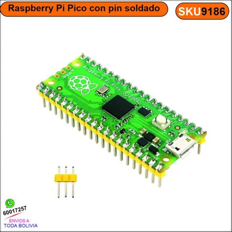 Raspberry Pi Pico Con Pin Soldado