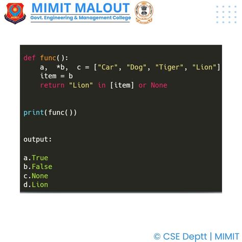 Cse Department Mimit Malout Government Of Punjab On Linkedin Lets See If You Can Crack This