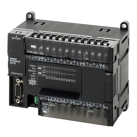 Omron Cp1e Series User Manual Pdf Download Manualslib