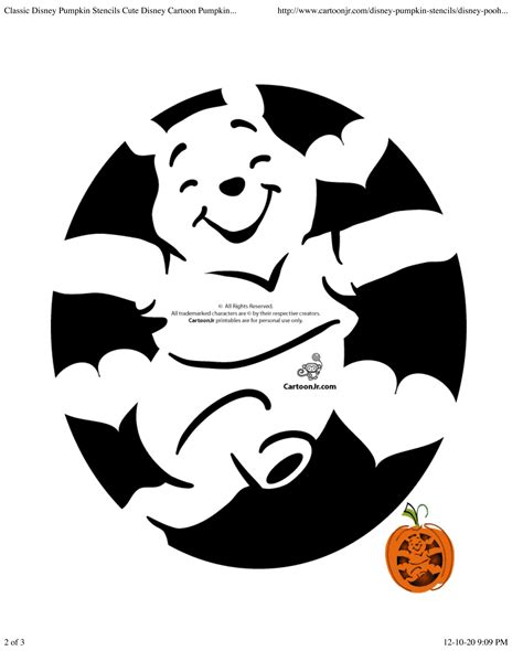 Pooh Bear Pumpkin Carving Templates