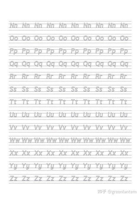 小学英语字母衡水体书写，让孩子学起来！（附字帖） 知乎